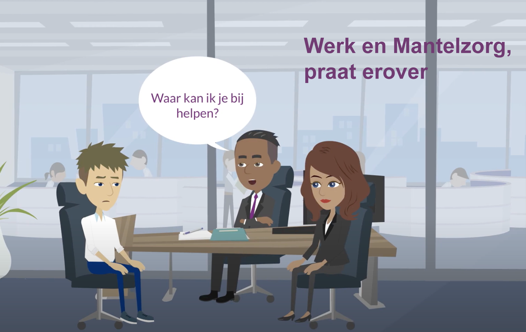 Animatie Werk en Mantelzorg, praat erover | Werk-Mantelzorg